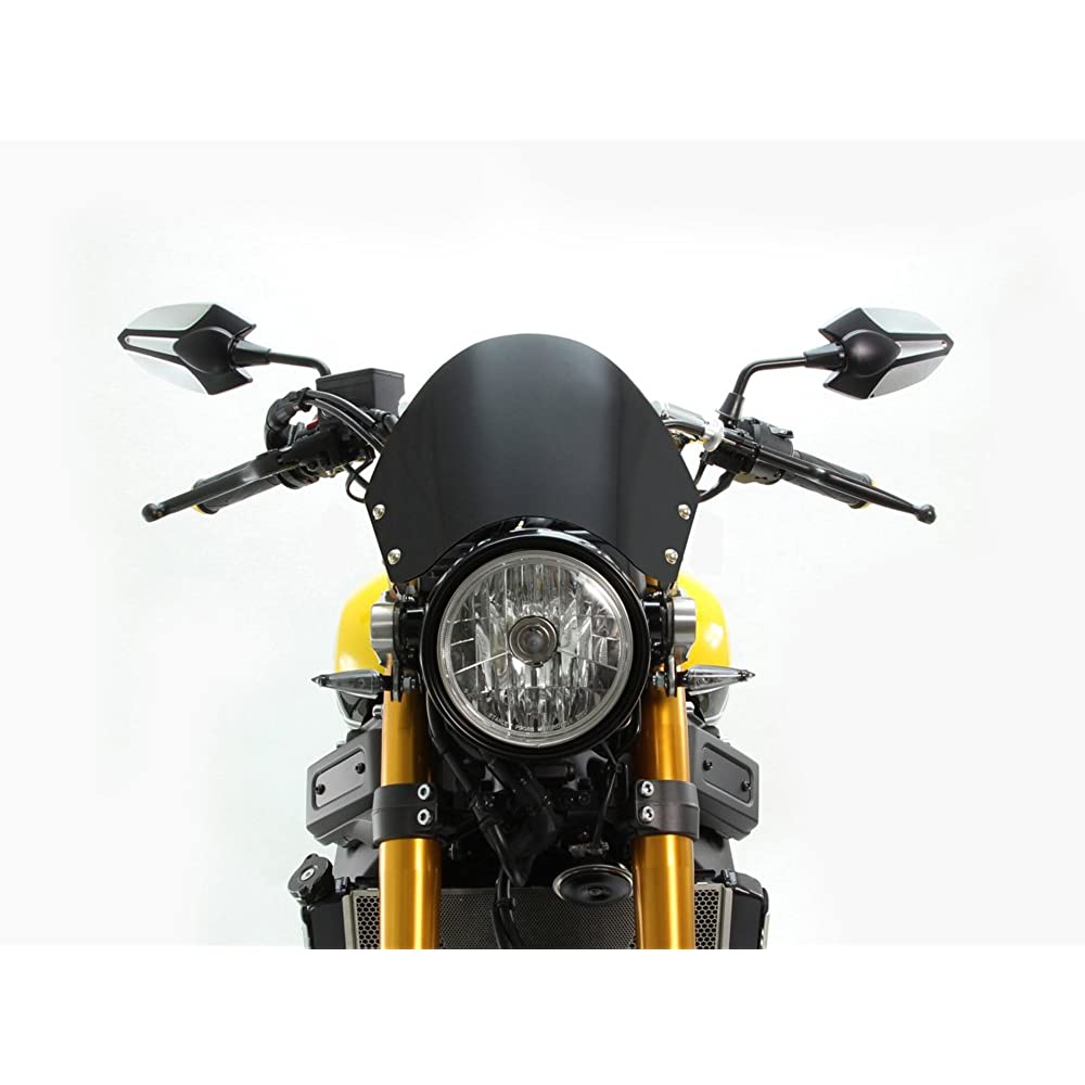 Hurricane Front Viser Café Style Aluminum Black XSR900 HA6109 Screen – Goods Of Japan