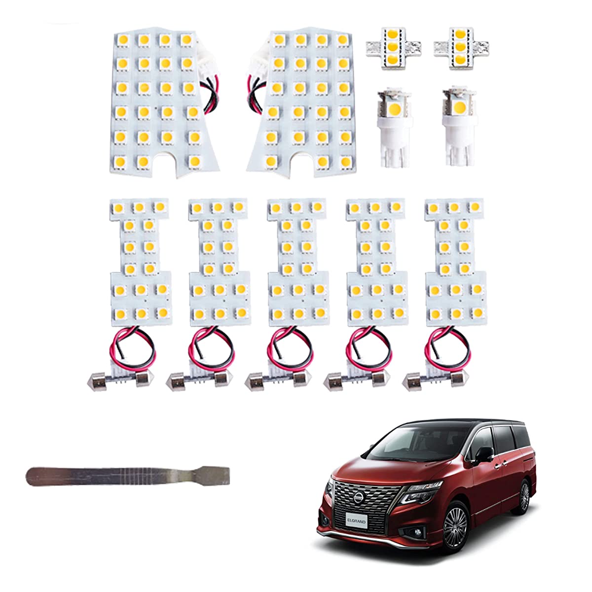 Dsic Elgrand E52 LED ROOM LAMP, Warm White, Light Bulb Color, Indoor L – Goods Of Japan