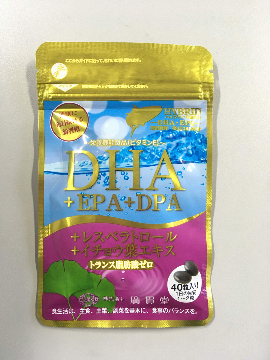 DHA EPA DPA resveratrol Ginkgo biloba extract 6 pieces – Goods Of Japan