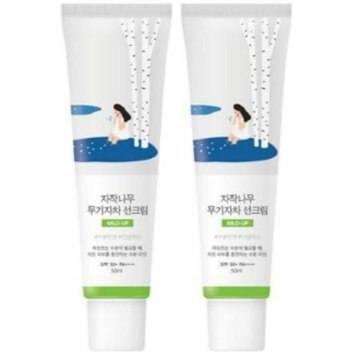 (Lound Lab) Round Lab Shirakaba Inorganic Sunscreen 50ml 1+1 Plan SPF5 ...
