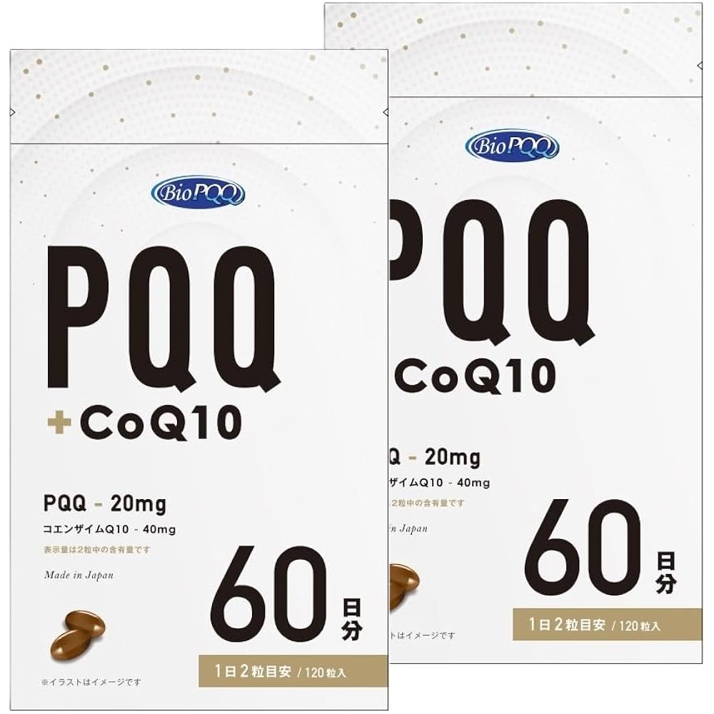 PQQ + CoQ10 120 grains Mitsubishi Gas Chemical BIOPQQ raw material use ...