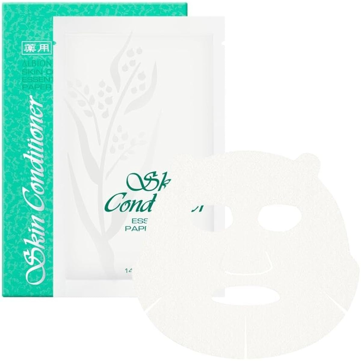 ALBION Medicated Skin Conditioner Essential Paper Mask N 14mL x 8 shee ...