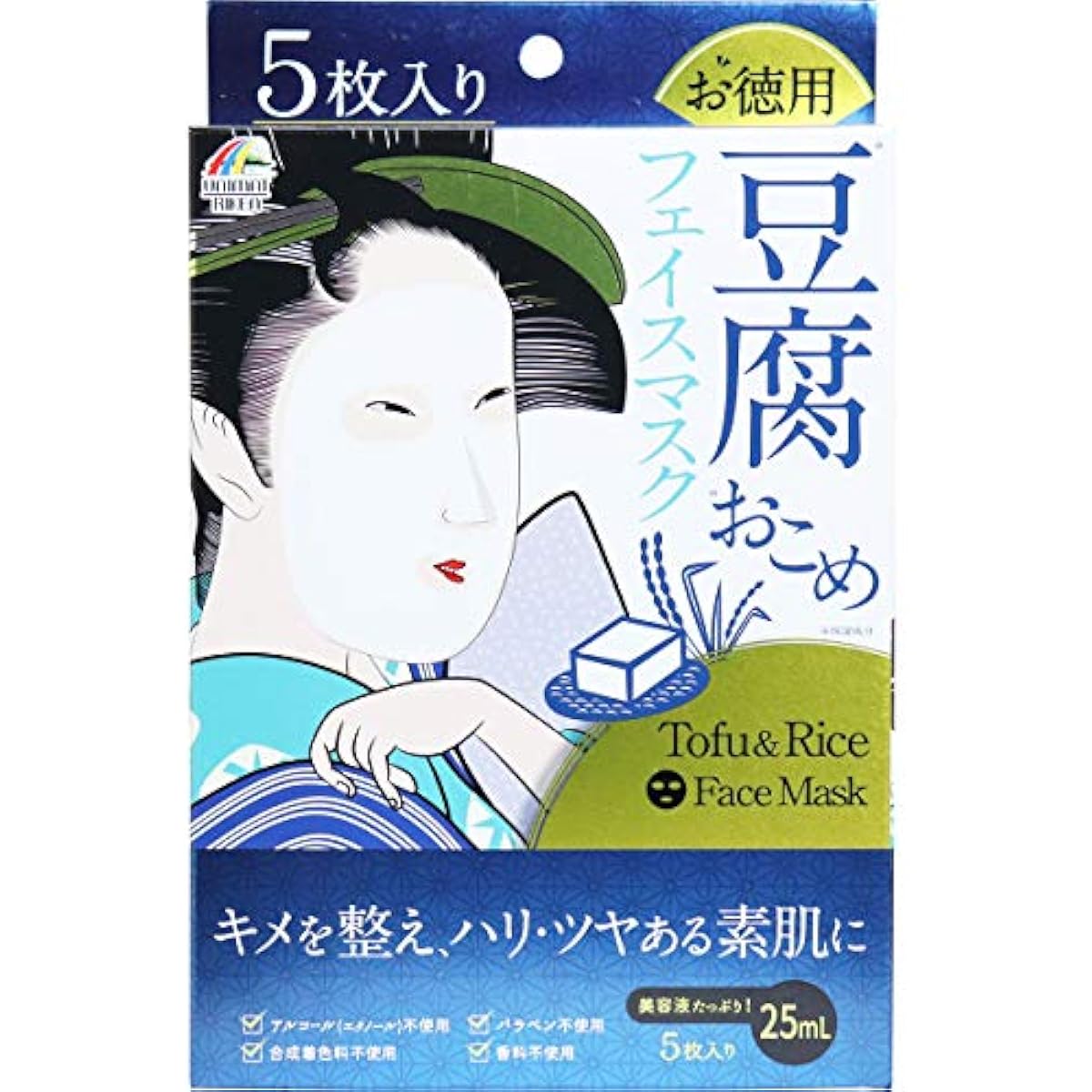Tofu and rice face masks (5 packs) – Goods Of Japan