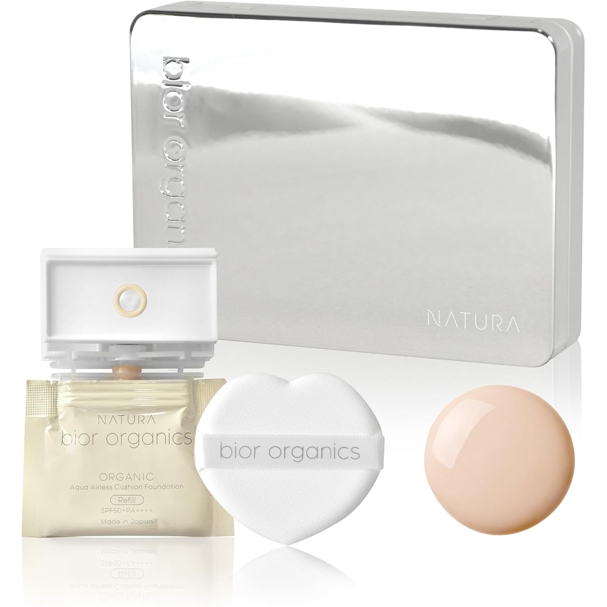 bior organics Organic Aqua Airless Cushion Foundation NATURA Refill ...