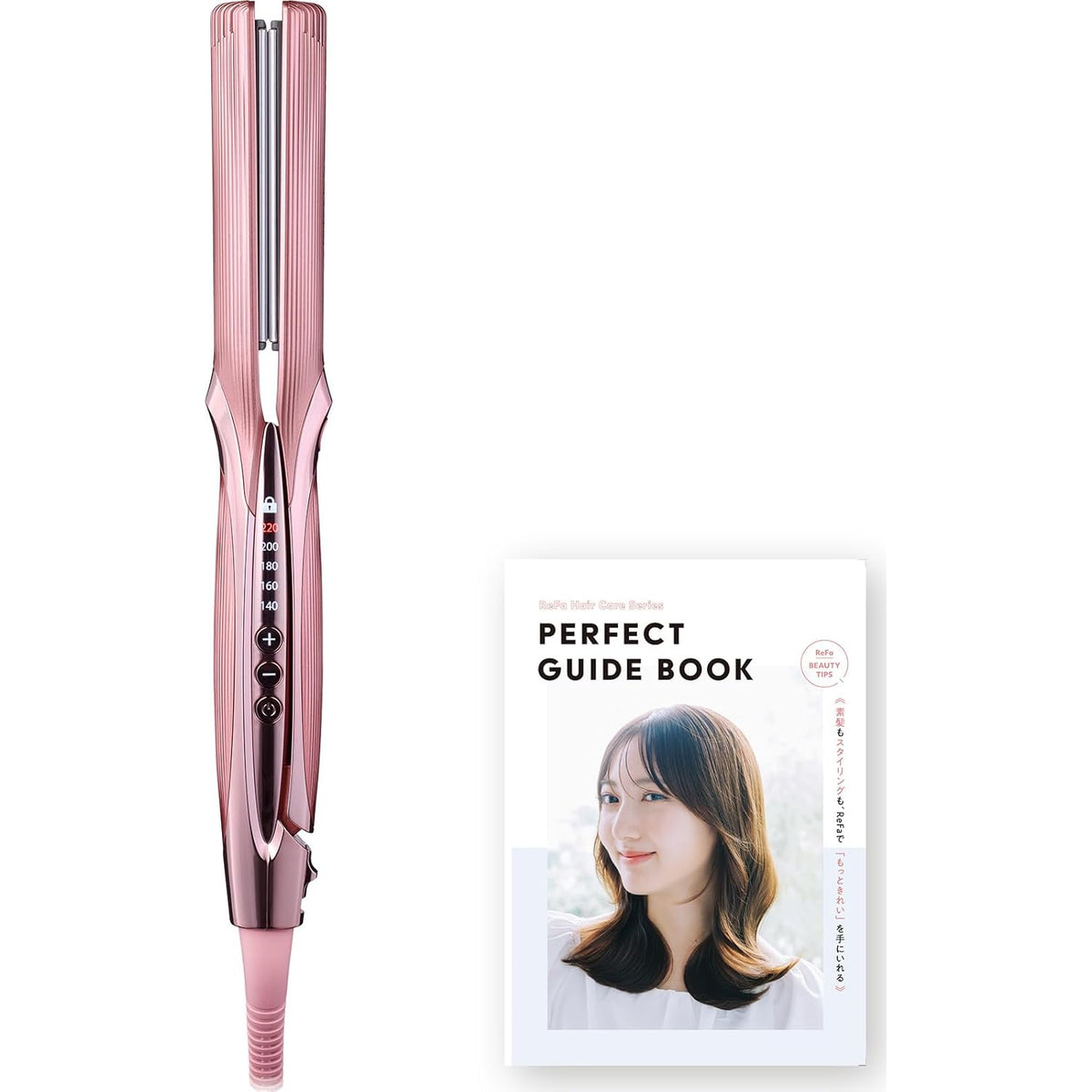 ReFa STRAIGHT IRON PRO with Guidebook (White) Hair Iron MTG 2-WAY Hair ...