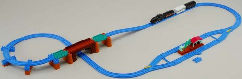 Plarail 50th Anniversary C12 Steam Locomotive Arch Bridge and Rail Set ...