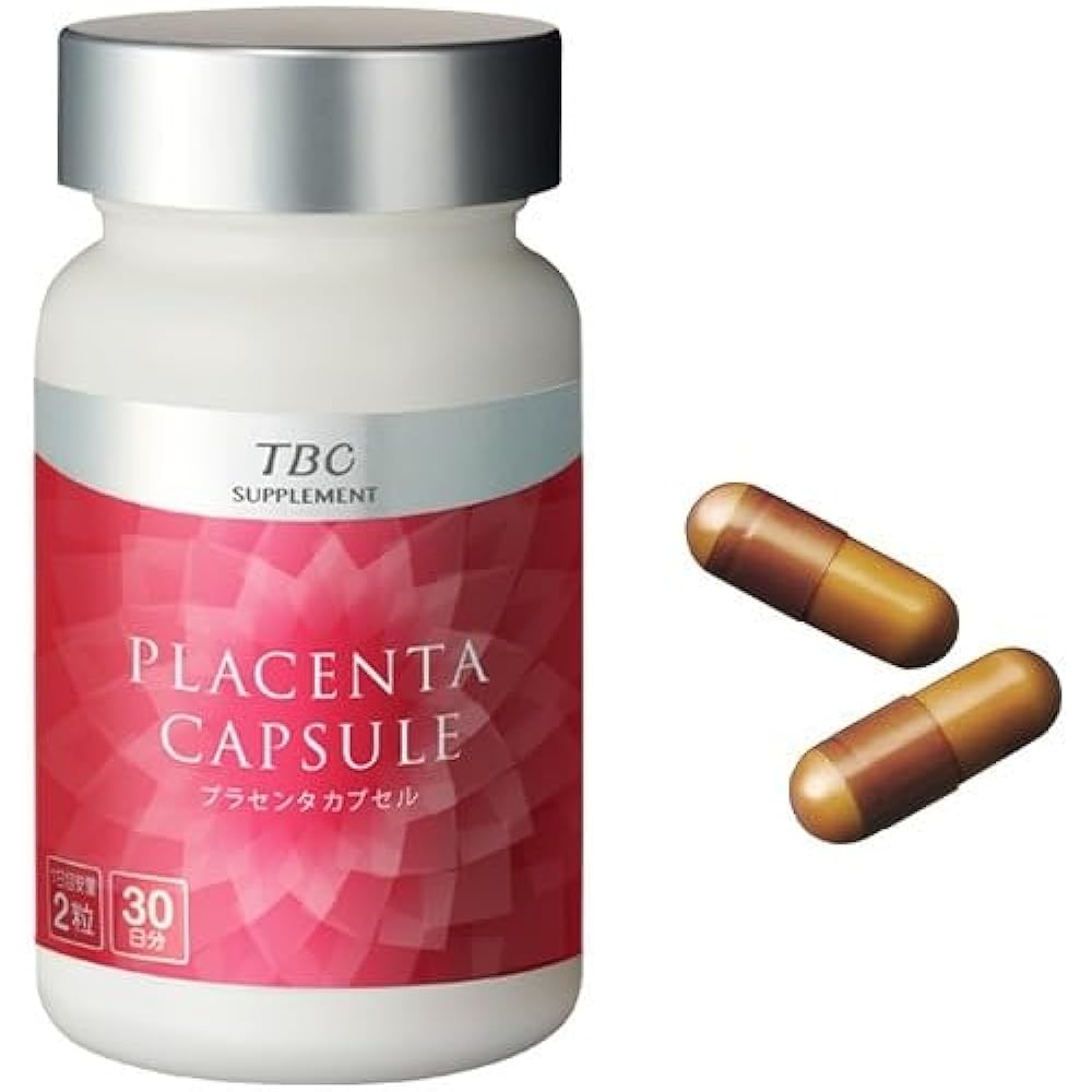 TBC Supplement Placenta Capsules 60 capsules (2 capsules per day for 3 ...