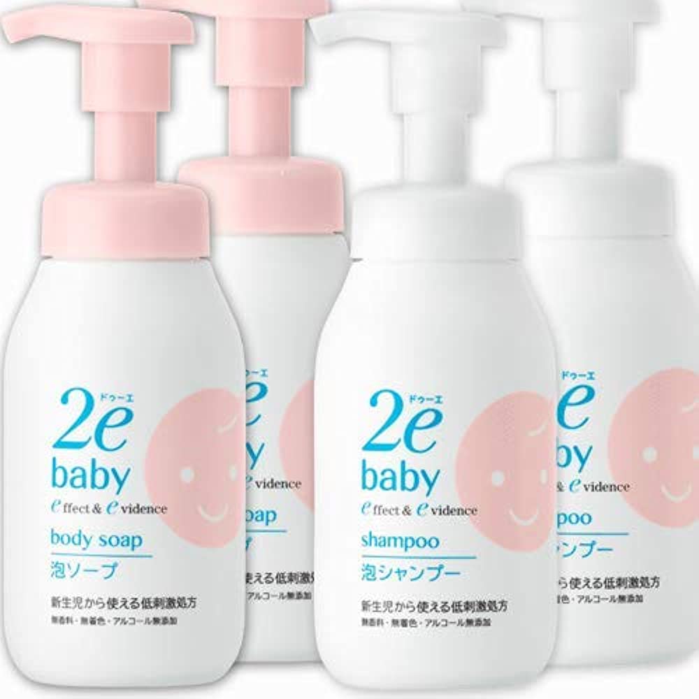 [Set] Shiseido Pharmaceutical 2e Baby Foaming Soap, 10.1 fl oz (300 ml ...
