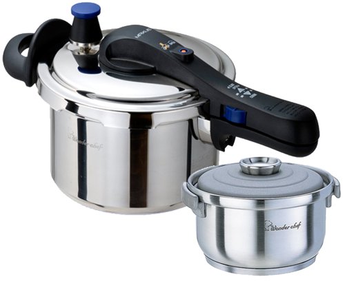 Wonder Chef MAXUS One-handed pressure cooker 3L stainless steel cookin ...