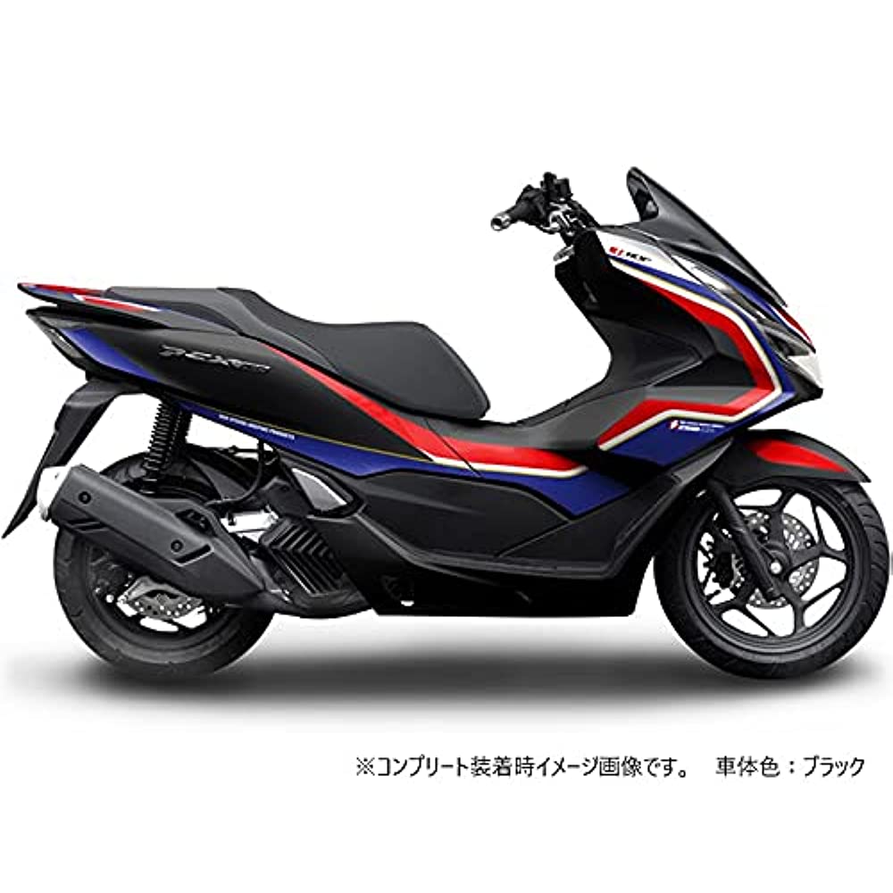 MDF Graphic Kit Tricolor Front Side PCX 21-/PCX160/PCX E: HEV M21PCX-A ...