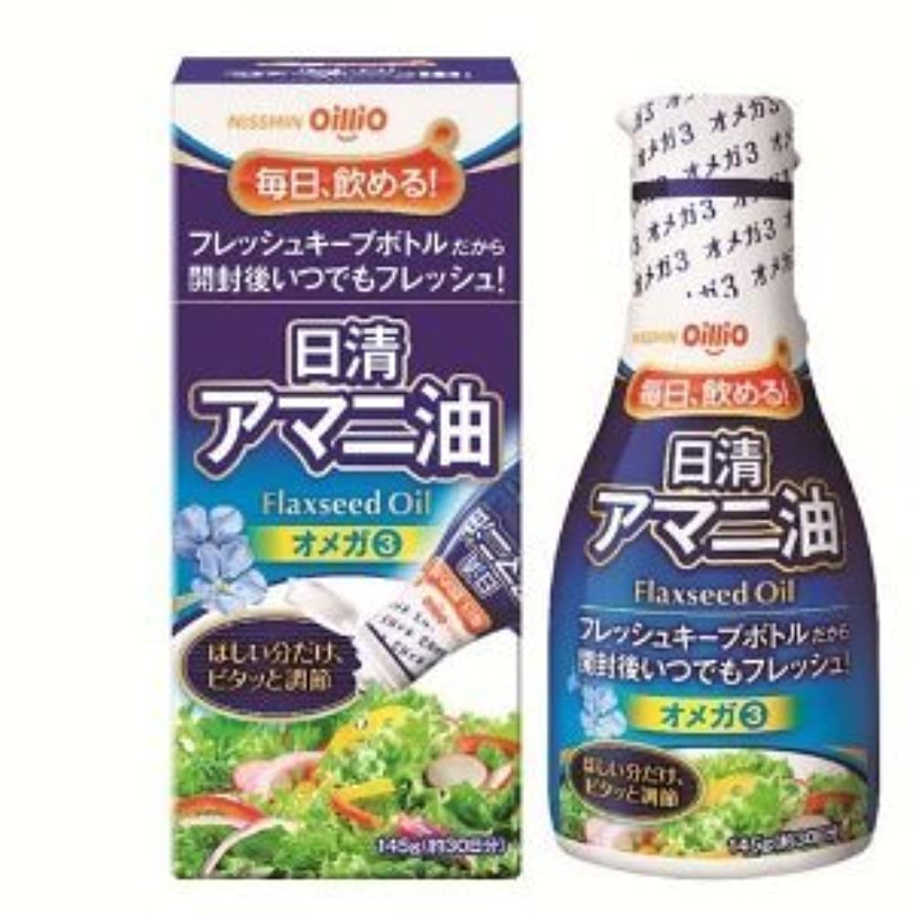 Nisshin Oilio flaxseed oil PET 145g 6 bottles – Goods Of Japan