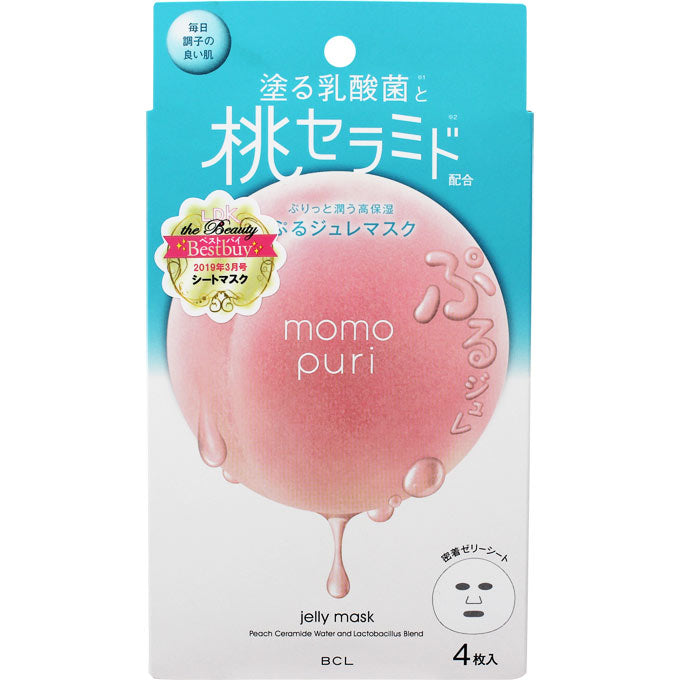 Bcl Momopuri Moisturizing Jure Mask 4|Face Wash|Basic Cosm – Goods Of Japan