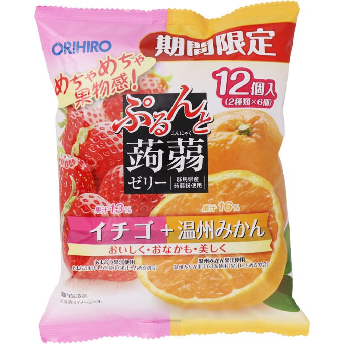 Orihiro Plandu Purun and Konjac Jelly Strawberry + Sa|Balanced|jelly ...