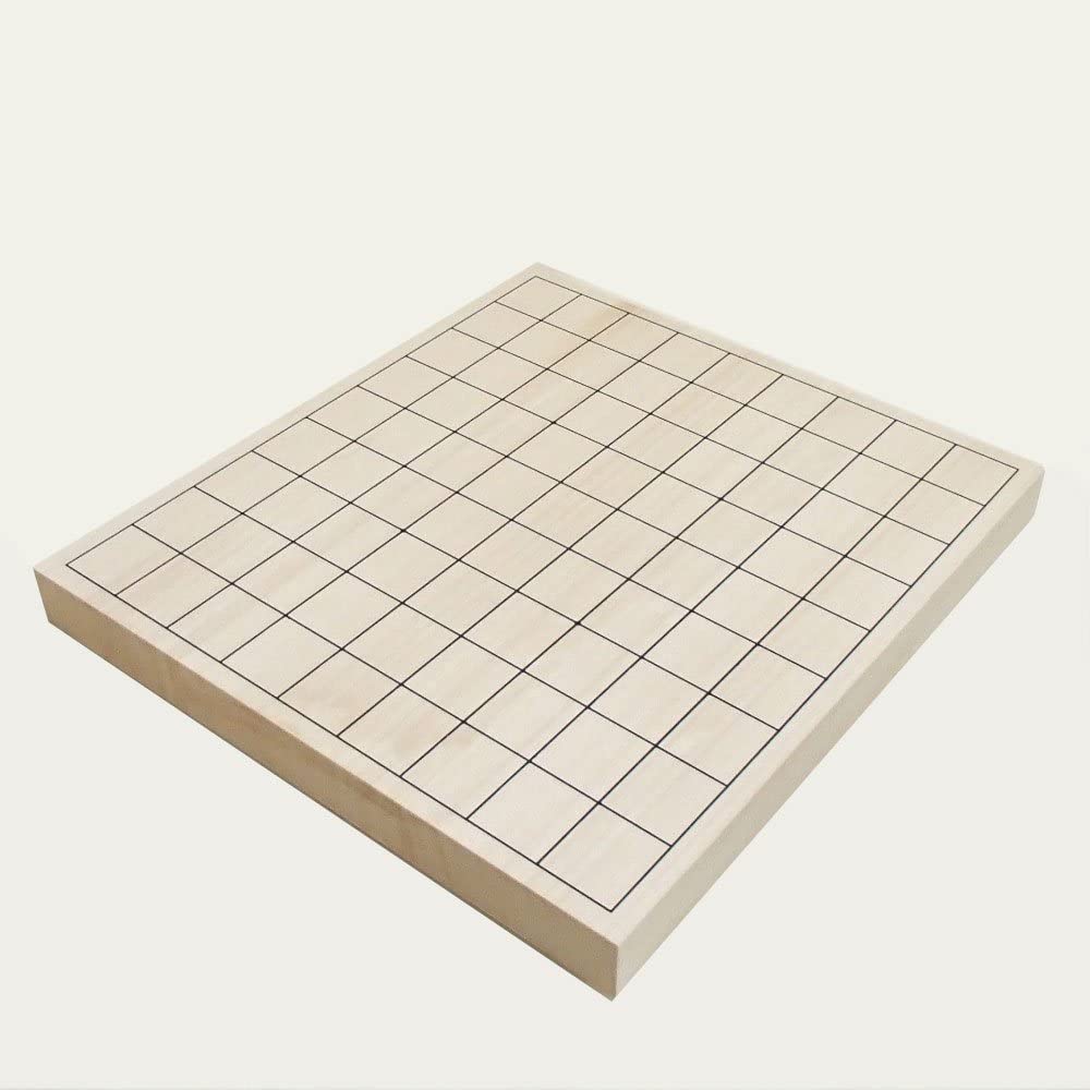 Wooden Shogi Board Full Set Hiba No. 10 Tabletop Joint Shogi Board and ...