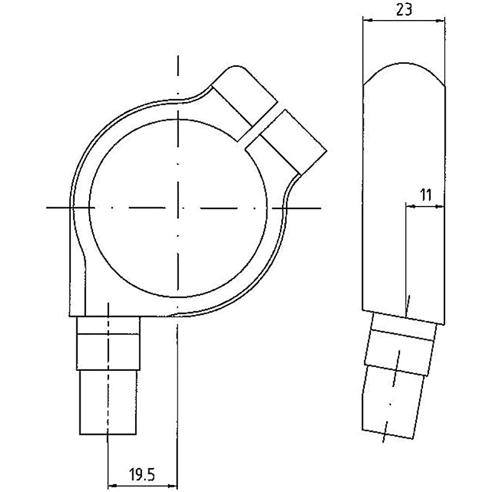 Robby Moto Engineering Aluminum Separate handle standard model Clamp 4 ...