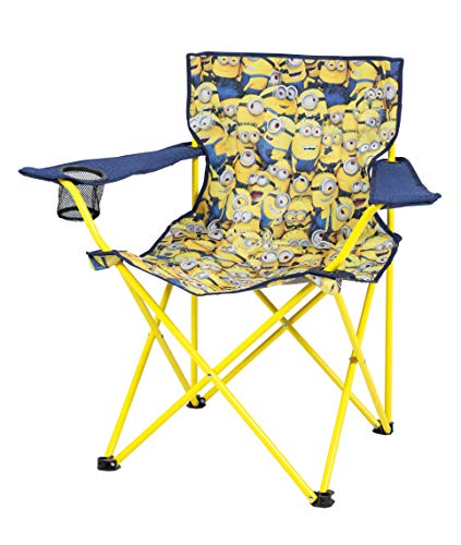 Captain Stag Minions Outdoor Chair Lounge Chair with Drink Holder Back ...