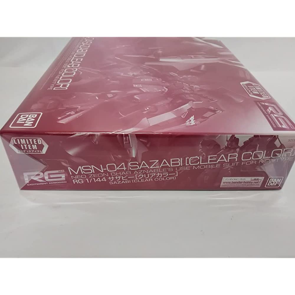 RG 1/144 Sazabi [Clear Color] Plastic Model "Mobile Suit Gundam: Char ...