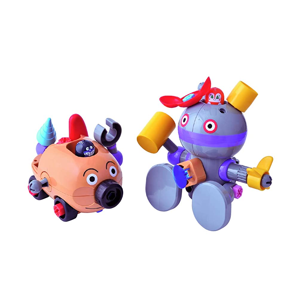 Anpanman DIY Assembly Toy Set, Run, Move, Neji Neji Anpanman Go ...