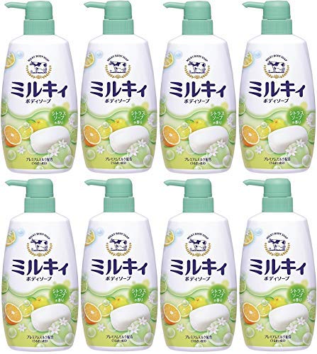 Milky Body Soap Citrus Soap Scent Pump 550mL x 8 – Goods Of Japan