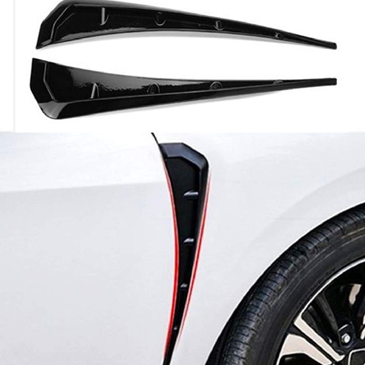 CICOGNA DUMMY DUCT, Fender Dust, Side Air Float Trim, Universal, Set o ...