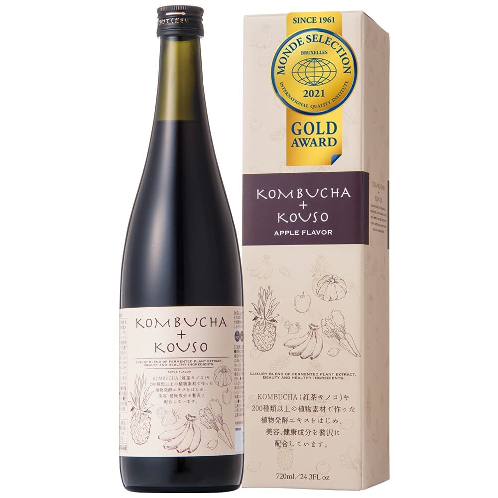 Kombucha + Enzyme, 24.3 fl oz (720 ml), Enzyme, Replacement Diet, Fast ...