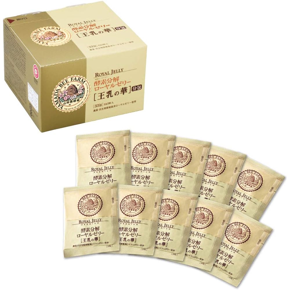 Yamada Bee Farm Enzyme-digested Royal Jelly, Flower of Royal Milk, sac ...