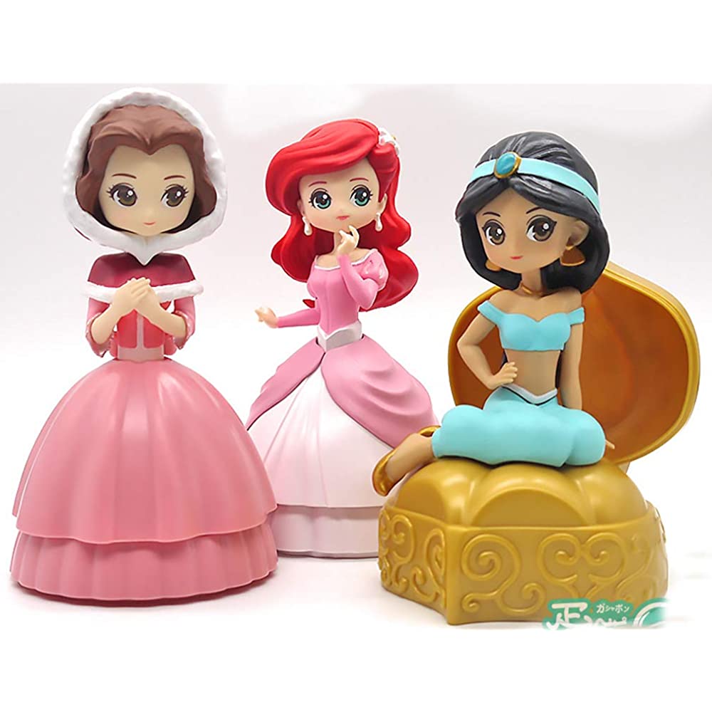Disney Princess Capchara Heroine Doll Jasmine Ariel Bell [All 3 Types ...