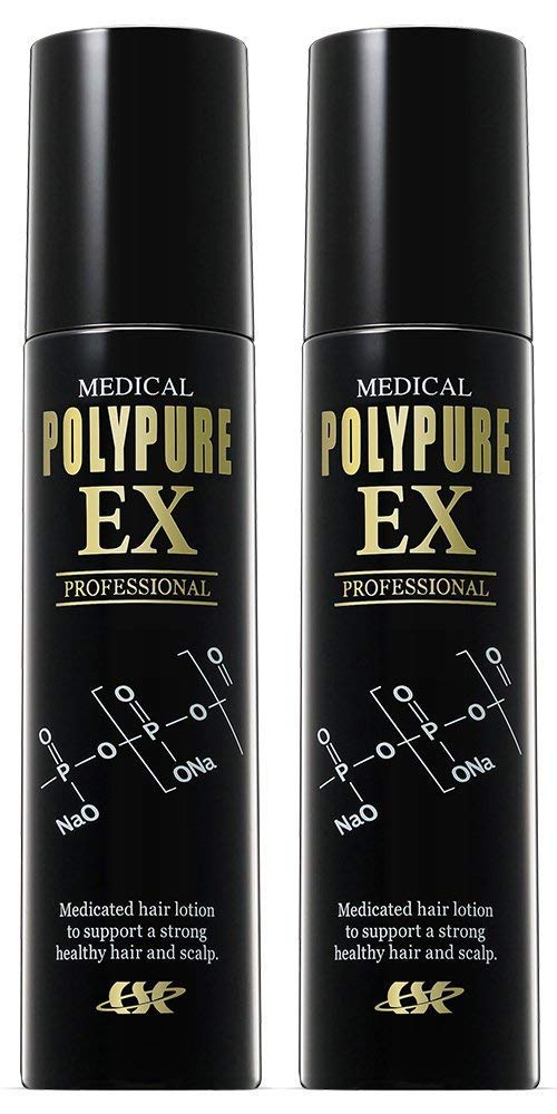 Polypure EX 2-piece set, hair restorer for men, for women, promotes ...