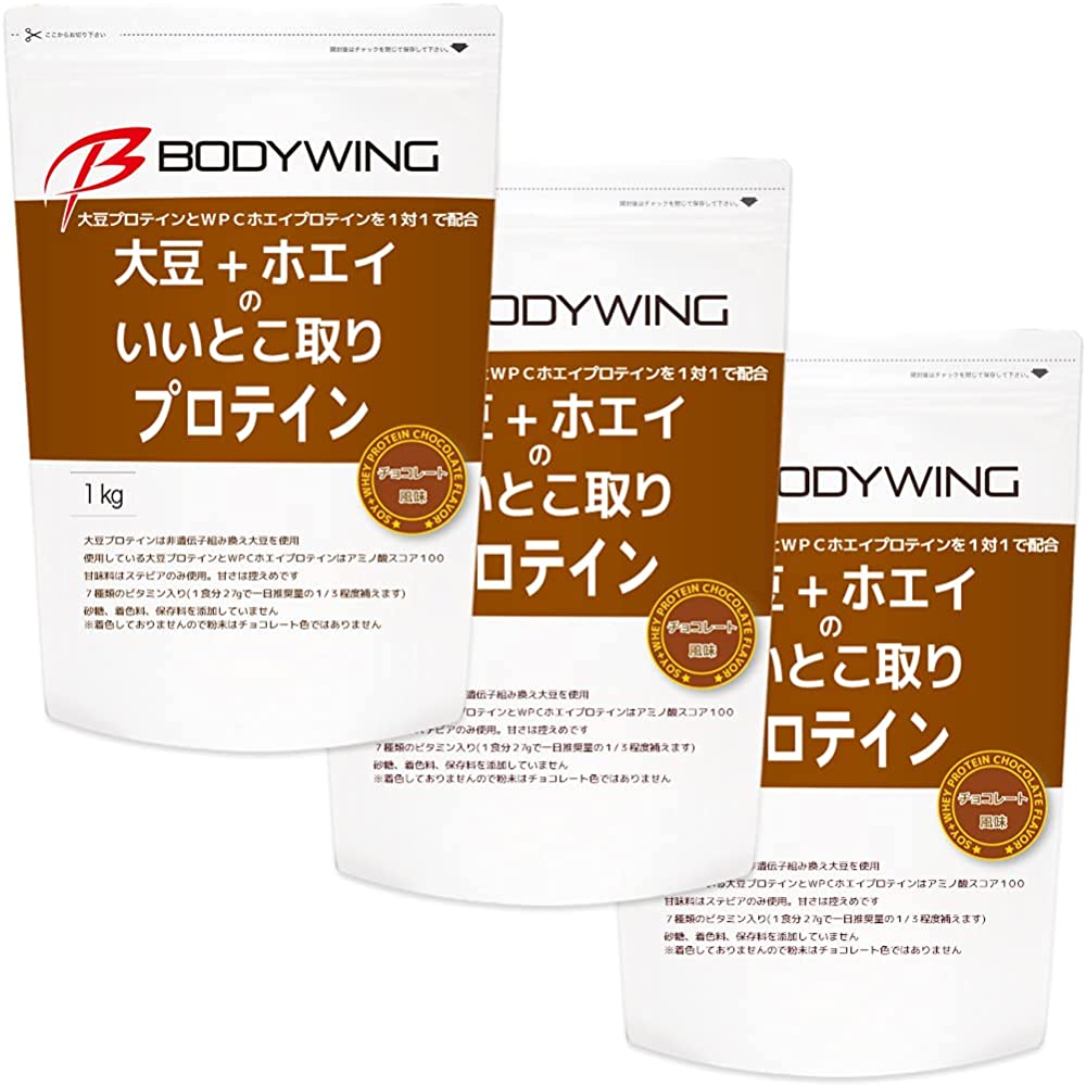 Soy + Whey Best of His Protein Chocolate Body Wings (3kg) – Goods Of Japan