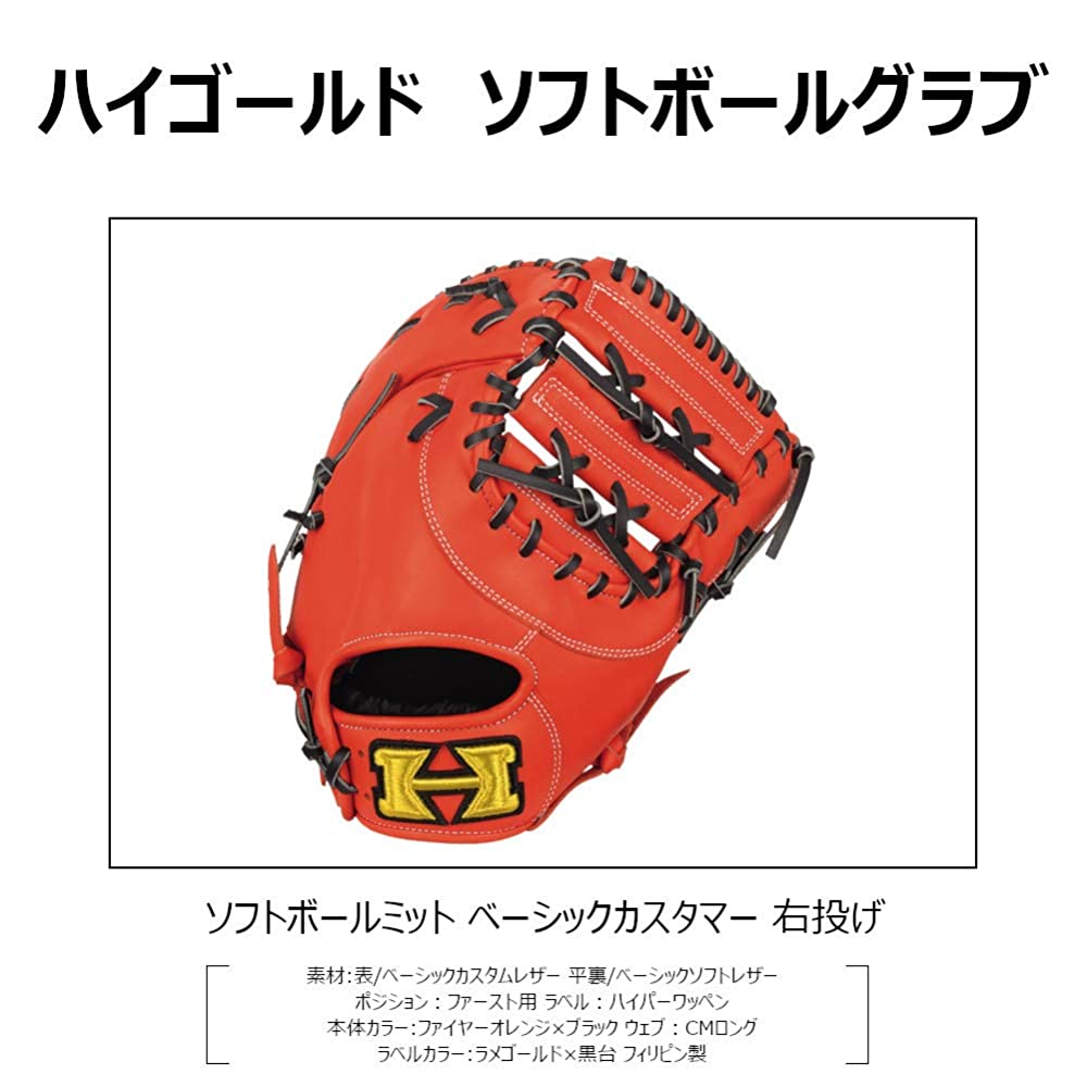 HI-GOLD (Hi-Gold) Softball Softball Mitts for Softball (Small) BSG-89F ...