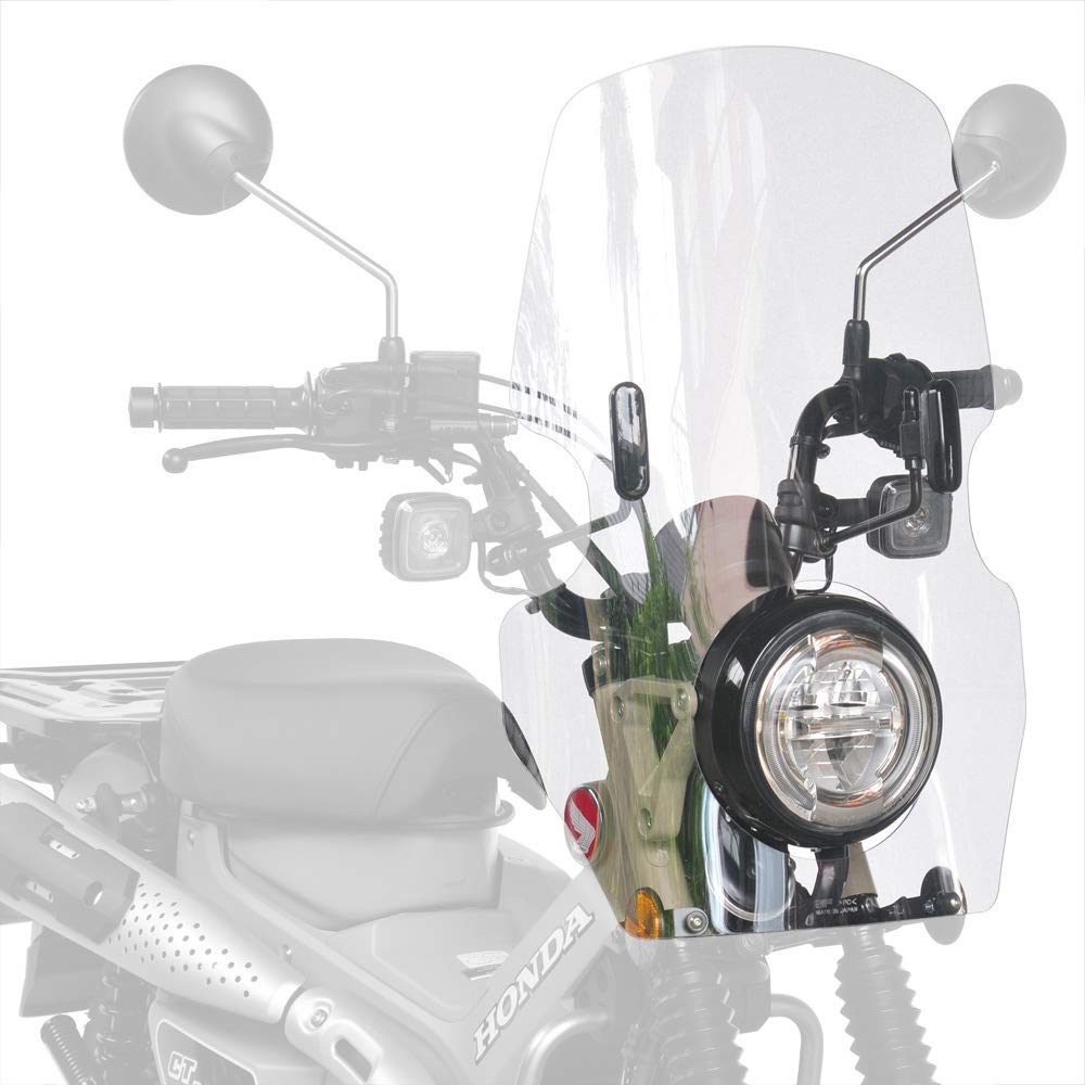 Asahi Windshield (AF ASAHI CT-03L Long Screen, Polycarbonate Resin, Ma ...