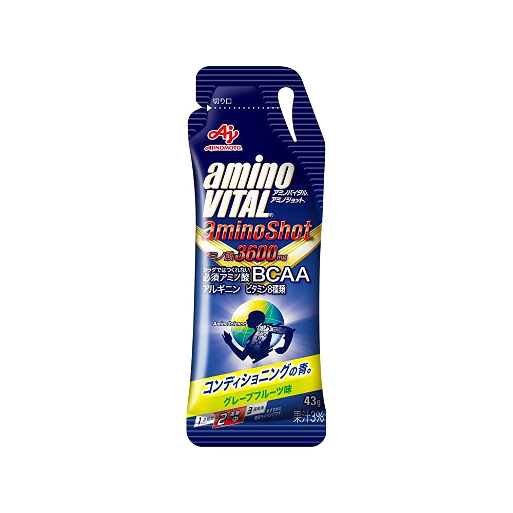 Ajinomoto Amino Vital, Amino Shot Grapefruit Flavor, 1.6 oz (43 g) x 6 ...