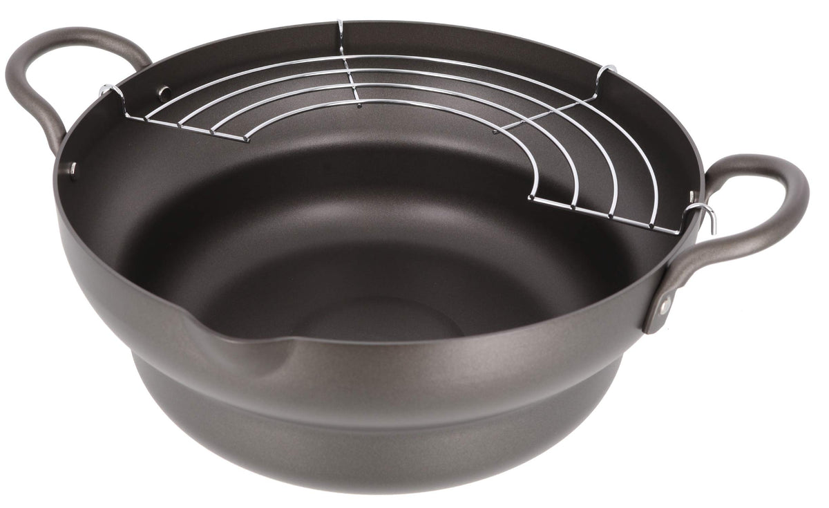 Takagi Takagi IH Tempura Pot with Extra Thick Tiers, 9.4 inches (24 cm – Goods Of Japan