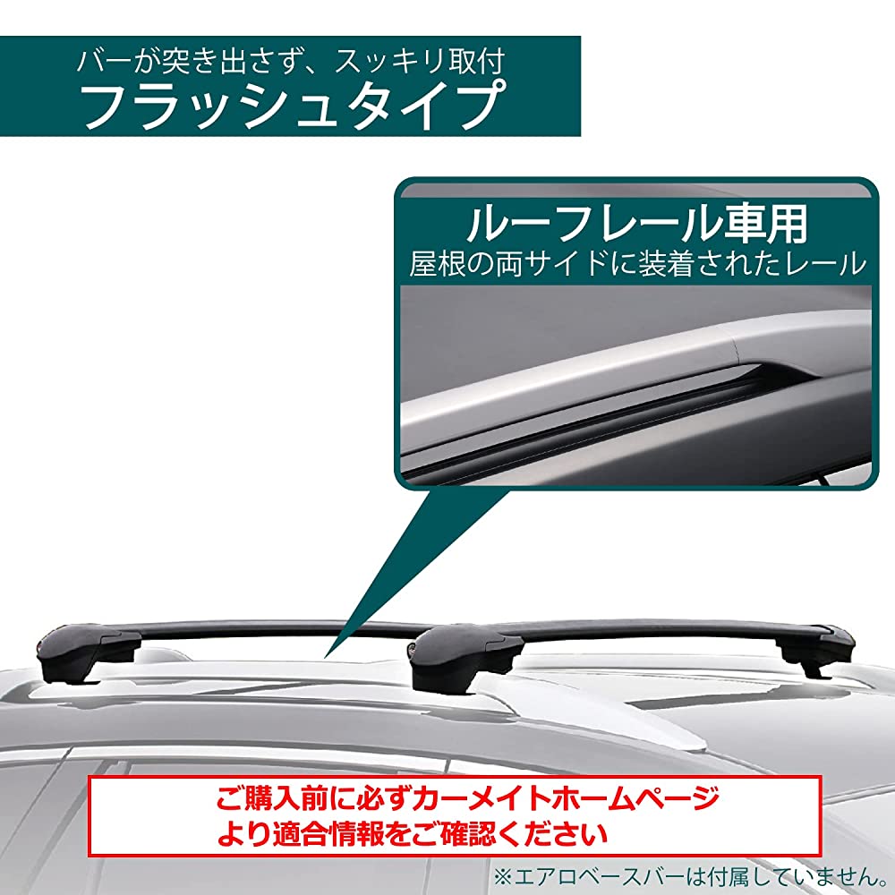 Carmate Inno XS100 ROOF CARRIER (Mounting Parts), for Aero Base, Stay ...