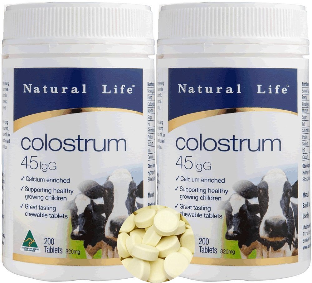 Colostrum (First Milk Milk) 200 Tablets x 2 Packs (Total of 400 Tablet ...