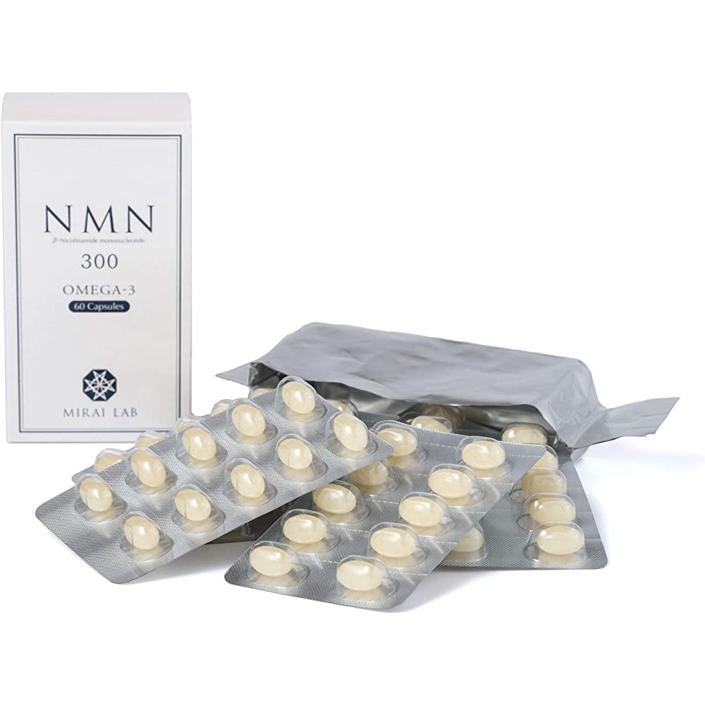 Mirai Lab NMN + Omega 3 (60 Tablets) Health Supplement Aging Care Supp ...