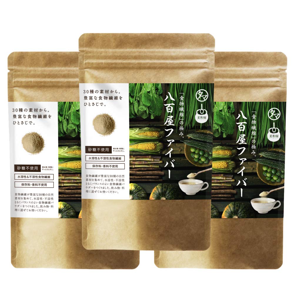 Yaoya Fiber 180g x 3 bags set 30 items of water-soluble and insoluble ...