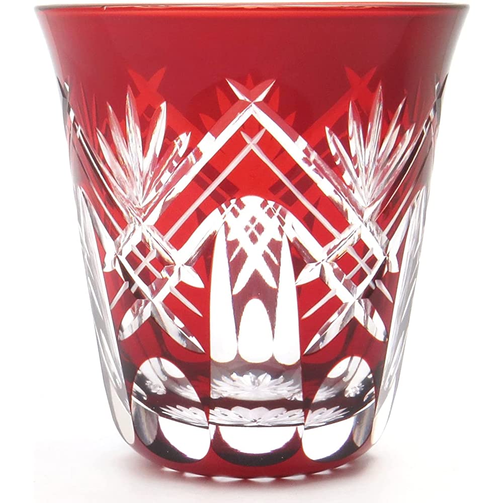Edo Kiriko KY-33 Glass Shochu Glass Tumbler (Comes in a decorative box ...