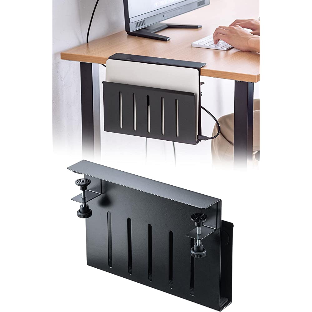 Sanwa Direct Desk Side Storage Clamp notebook PC / tablet / Document l ...