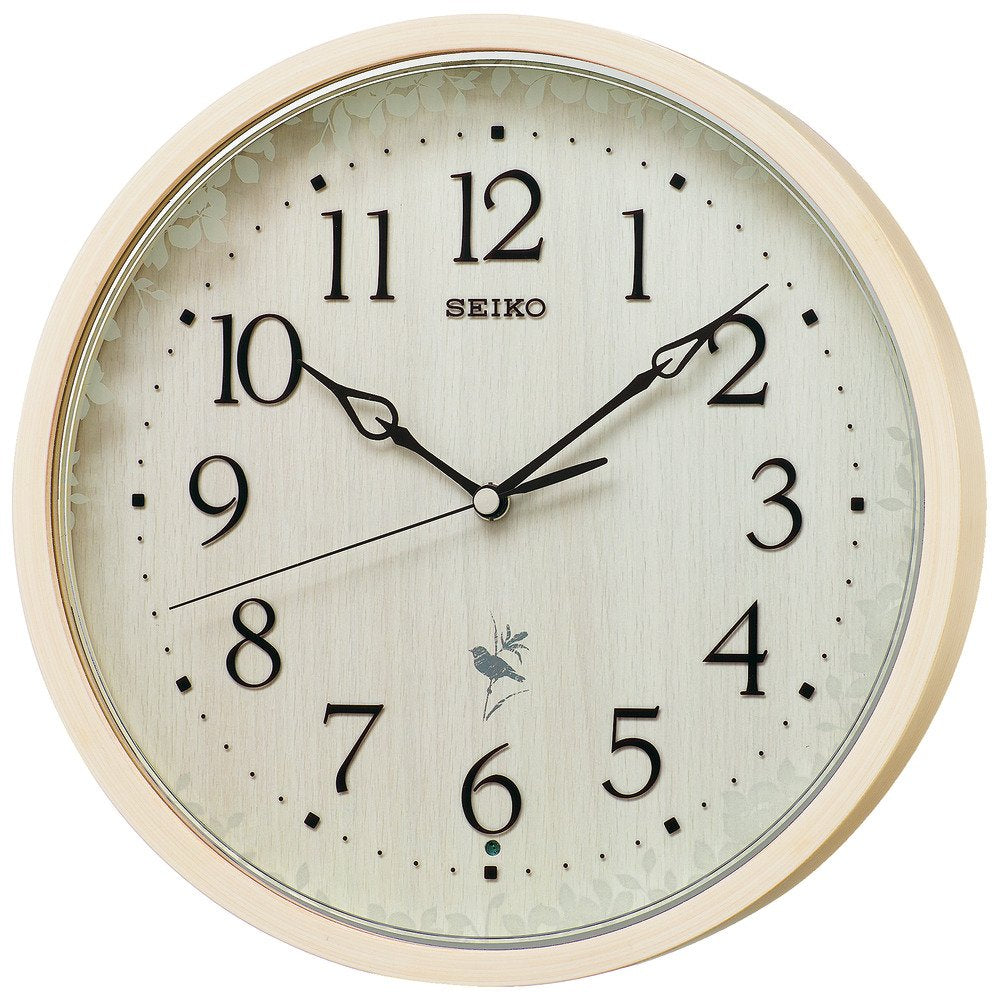 Seiko clock wall clock Nature Sound 12 Kinds Atomic Analog Information ...