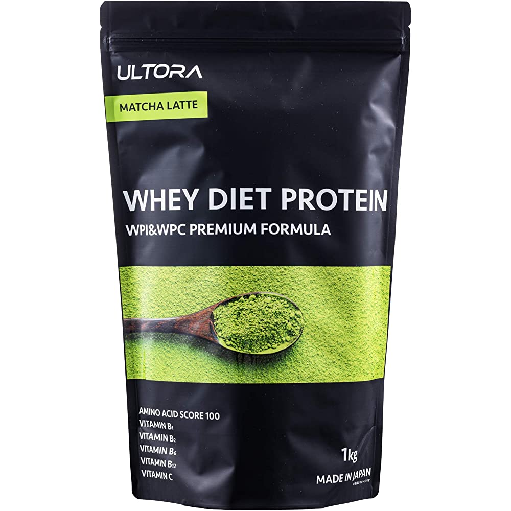 ULTORA Whey diet protein 1kg domestic matcha latte – Goods Of Japan