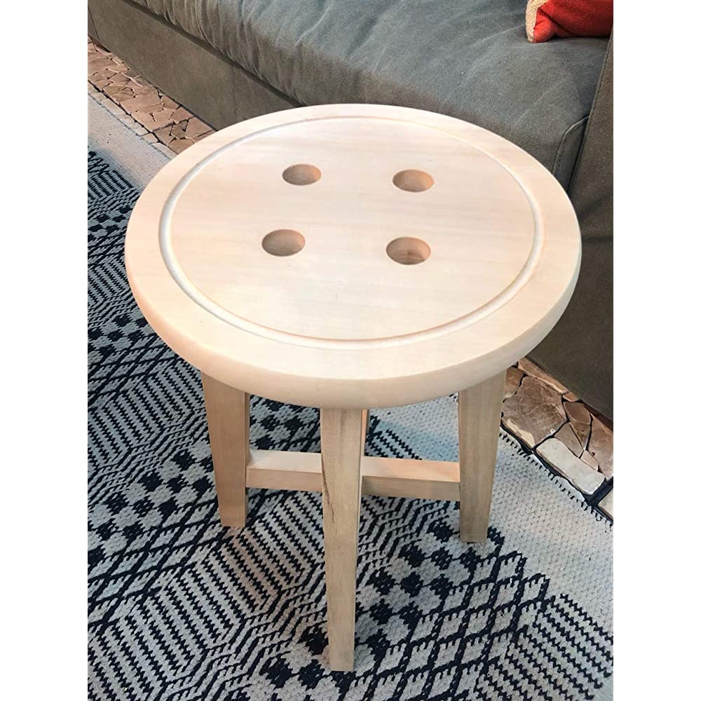 Azumaya SGS-452na Stool Botone Natural Color – Goods Of Japan