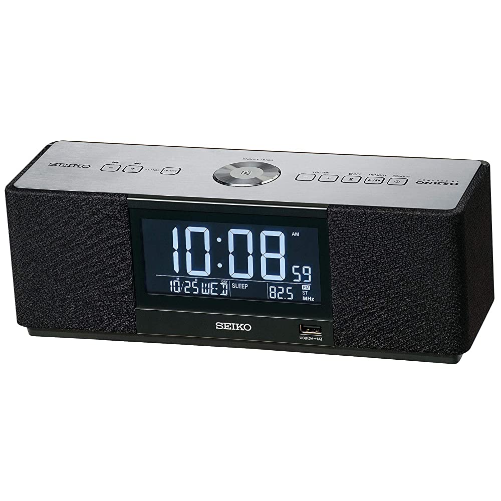 Seiko SS501K Alarm Clock, Multi-Sound Clock, Speaker, Radio Listening ...