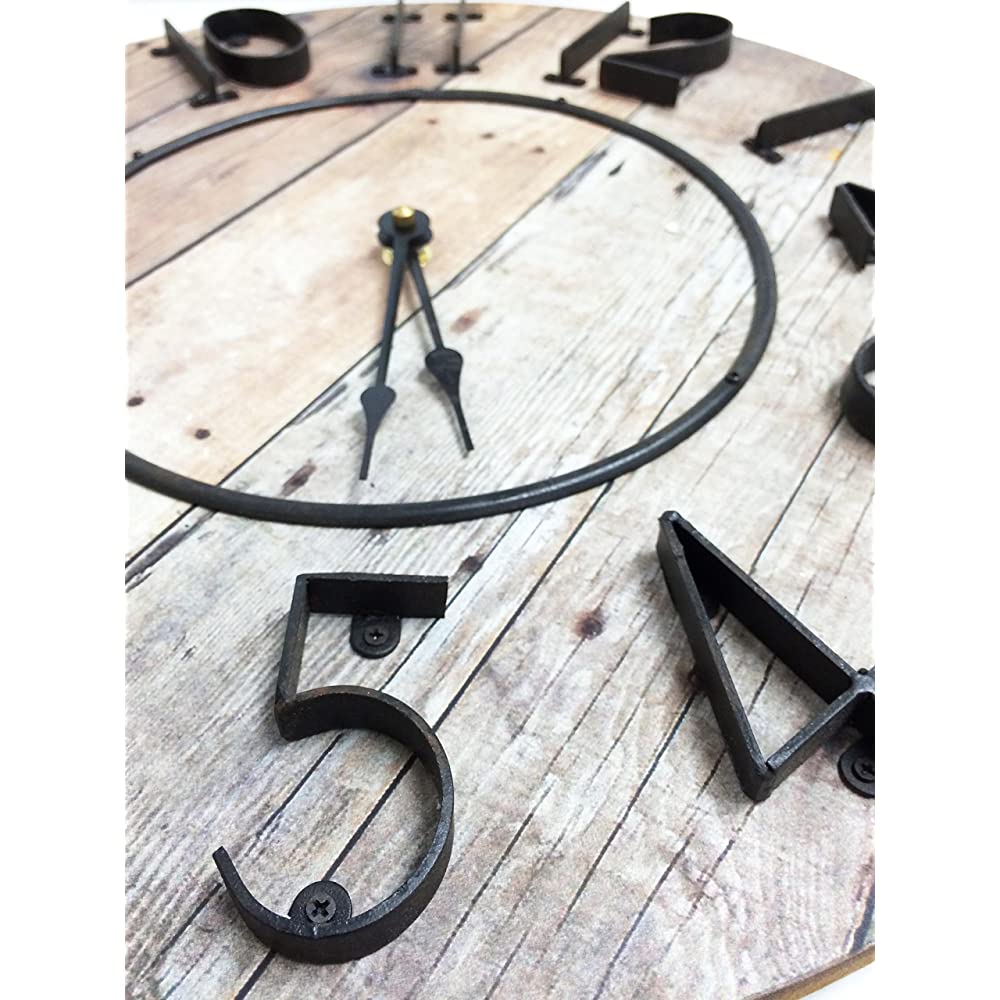 Magnetic Wall Clock Barrel Clock 1649 Brown – Goods Of Japan