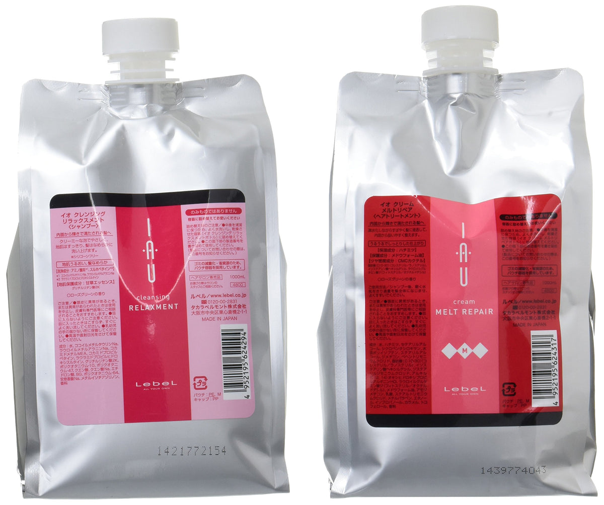 LebeL Io Cleansing Relaxment 1000mL & Cream Melt Repair 1000mL – Goods ...