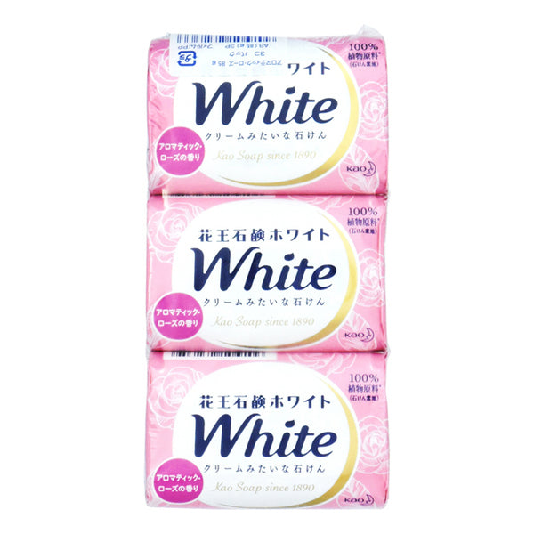 Kao Soap White Aromatic Rose Fragrance Bath Size, 3|Daily Consumables ...